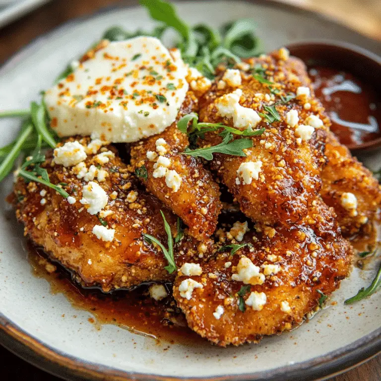 Crispy Hot Honey Feta Chicken - My Tasteful Recipes