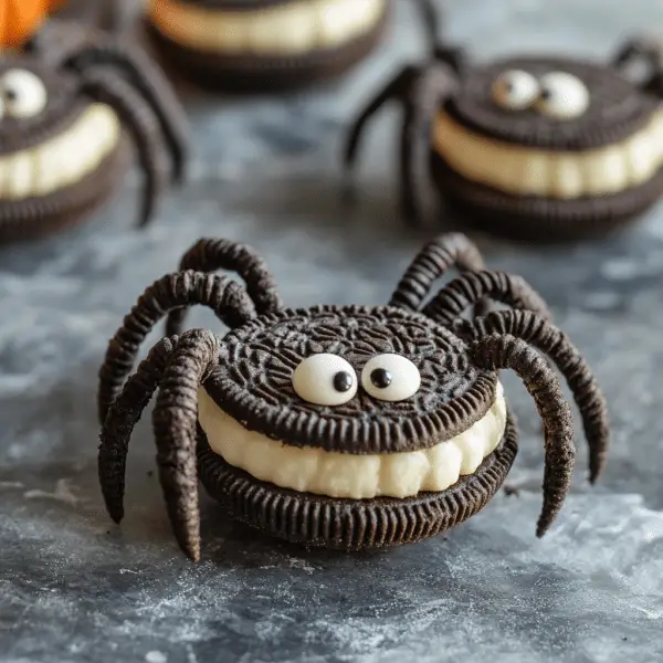 Easy Oreo Spiders for Halloween - Build Your Bite - My Tasteful Recipes