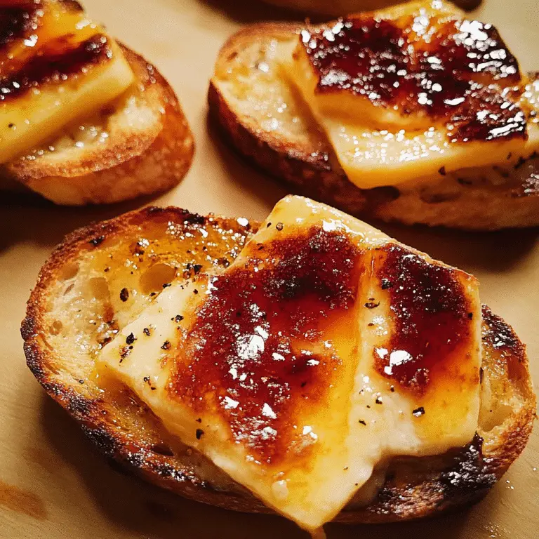 Brûléed Brie Crostini - My Tasteful Recipes