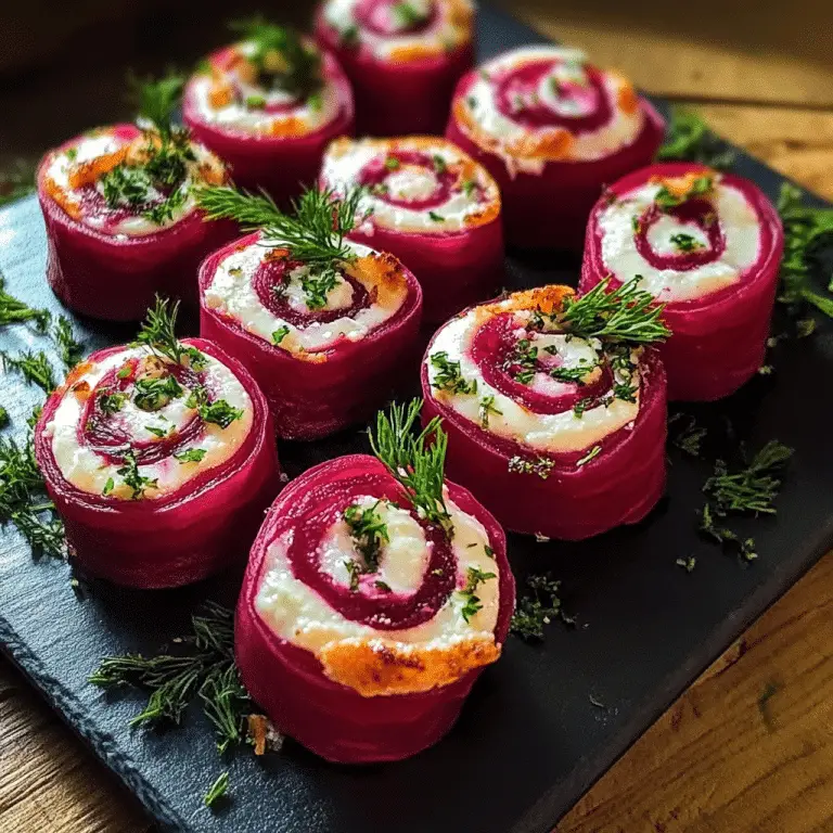 Festive Beet and Goat Cheese Rolls - My Tasteful Recipes