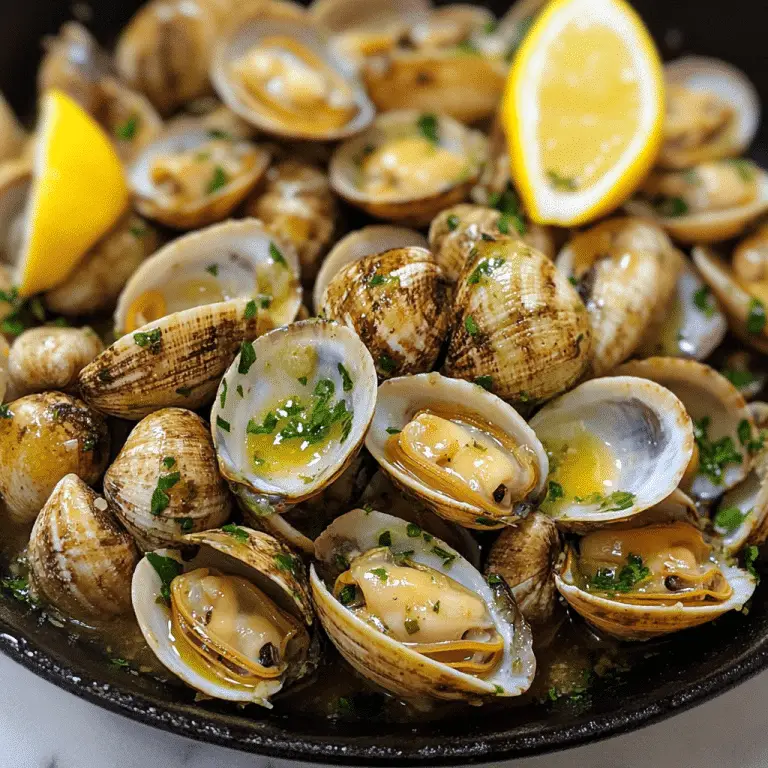 Garlic Butter Sauteed Clams - My Tasteful Recipes
