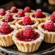 Mini Raspberry Almond Tarts - My Tasteful Recipes