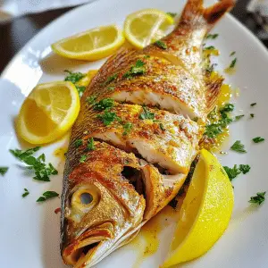 Oven Baked Whole Yellowtail Snapper - My Tasteful Recipes
