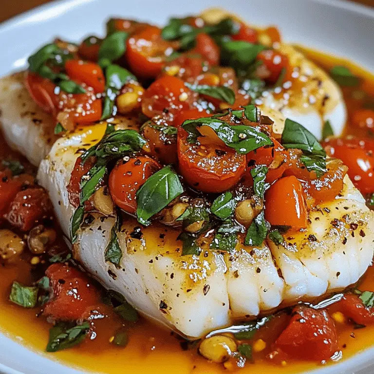 Pan-Seared Mediterranean Cod in Tomato Basil Sauce - My Tasteful Recipes