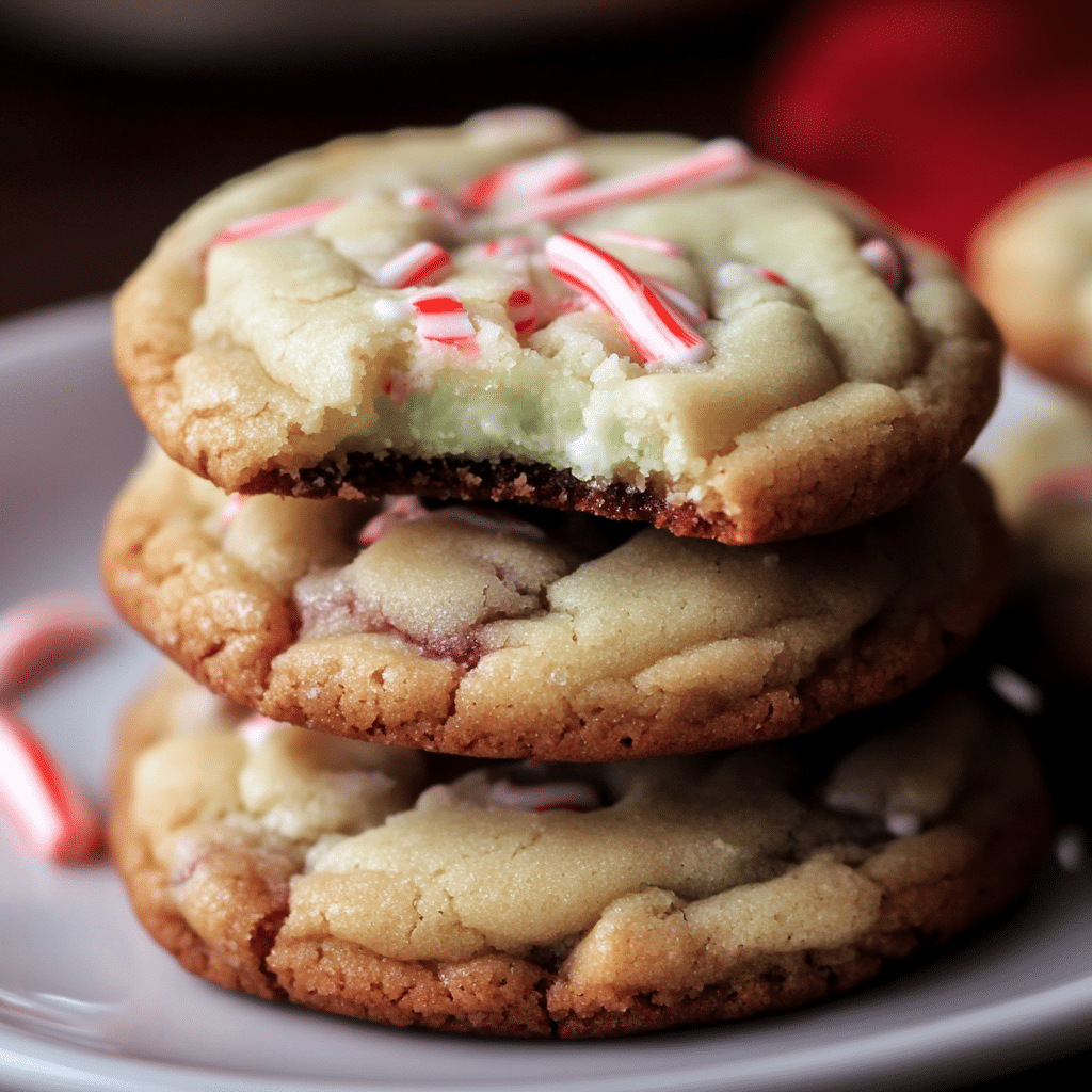 Peppermint Cheesecake Cookies - My Tasteful Recipes