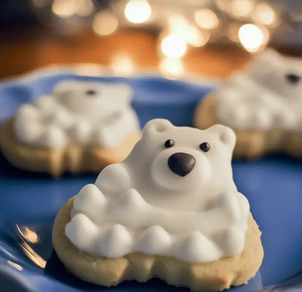 Polar Bear Cookies - My Tasteful Recipes