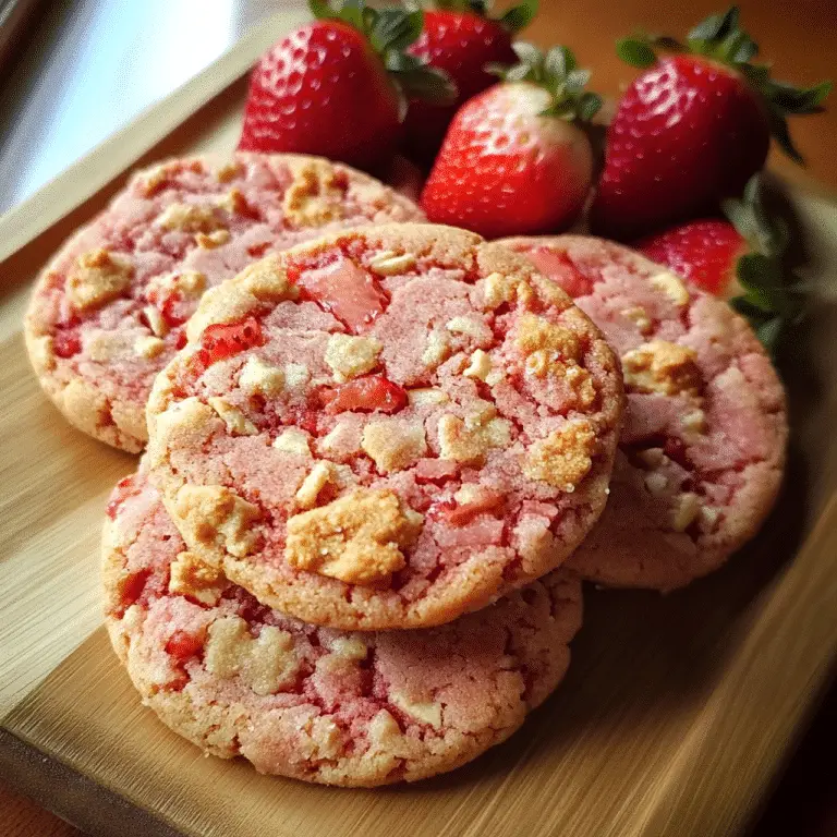 Strawberry Crunch Cookies - My Tasteful Recipes