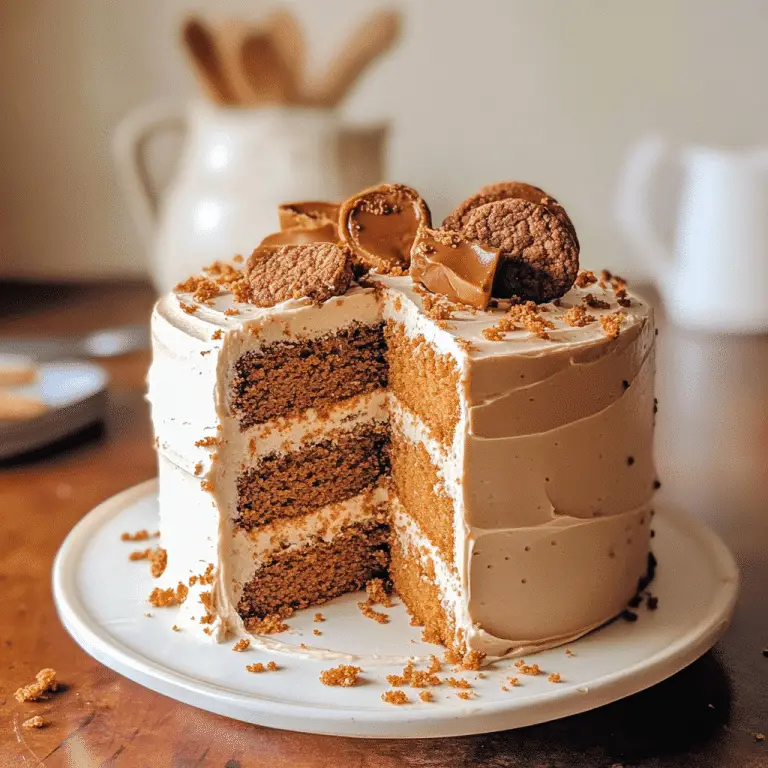 Biscoff Cookie Butter Cake - My Tasteful Recipes