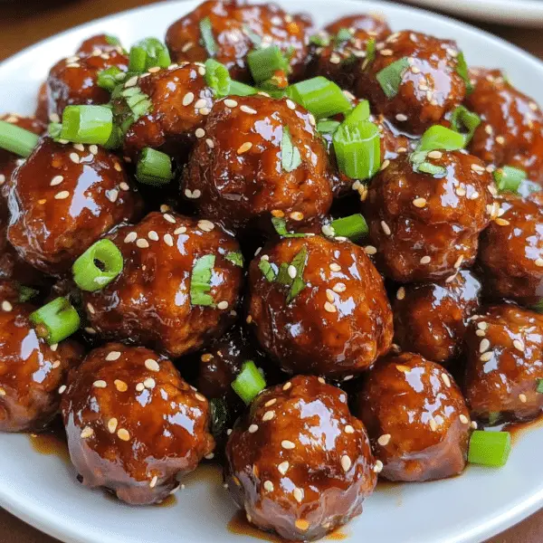 Sticky Asian Meatballs - My Tasteful Recipes
