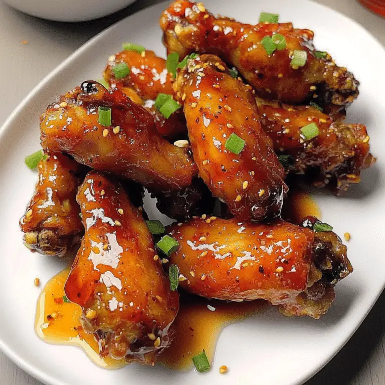 Sticky Maple Pepper Glazed Chicken Wings