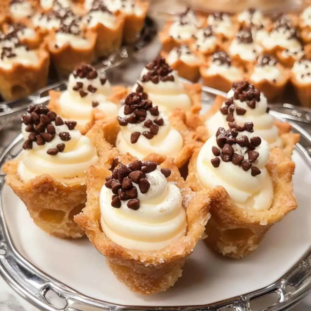Mini Cannoli Cups Recipe - My Tasteful Recipes