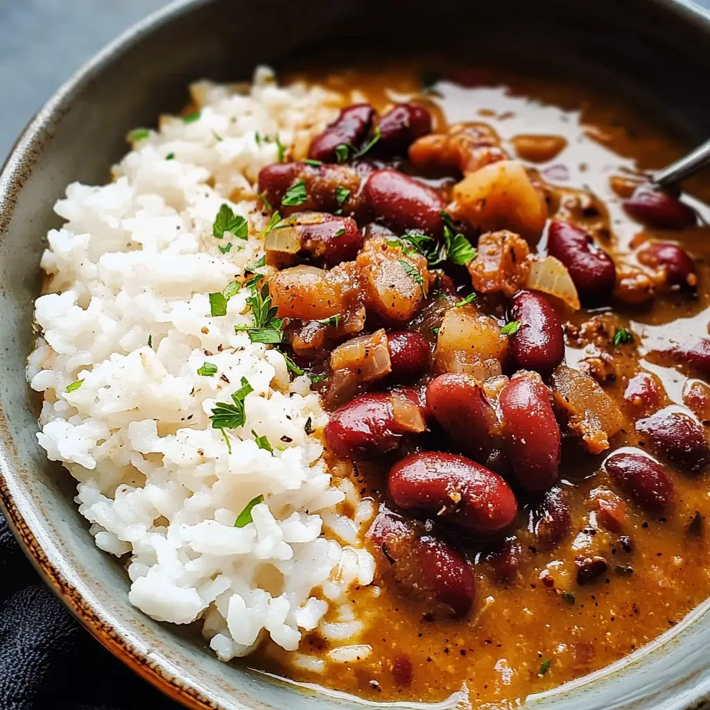 Louisiana Red Beans and Rice Recipe - My Tasteful Recipes