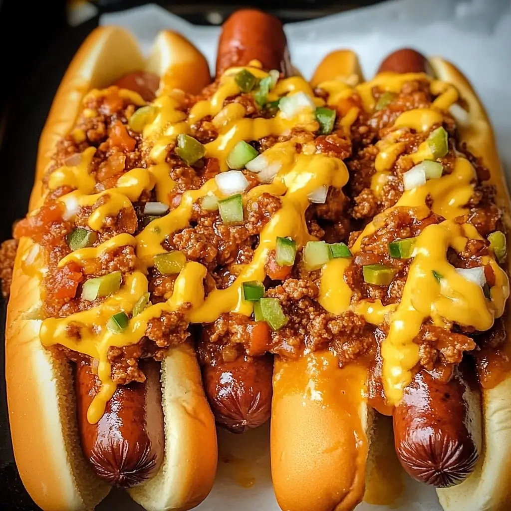 Chili Cheese Dog Recipe - My Tasteful Recipes