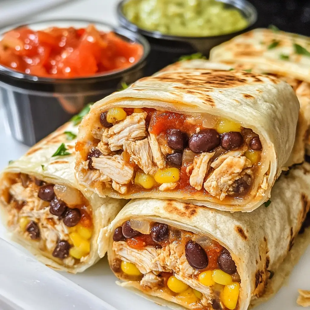 Chicken Bean Burrito Recipe - My Tasteful Recipes