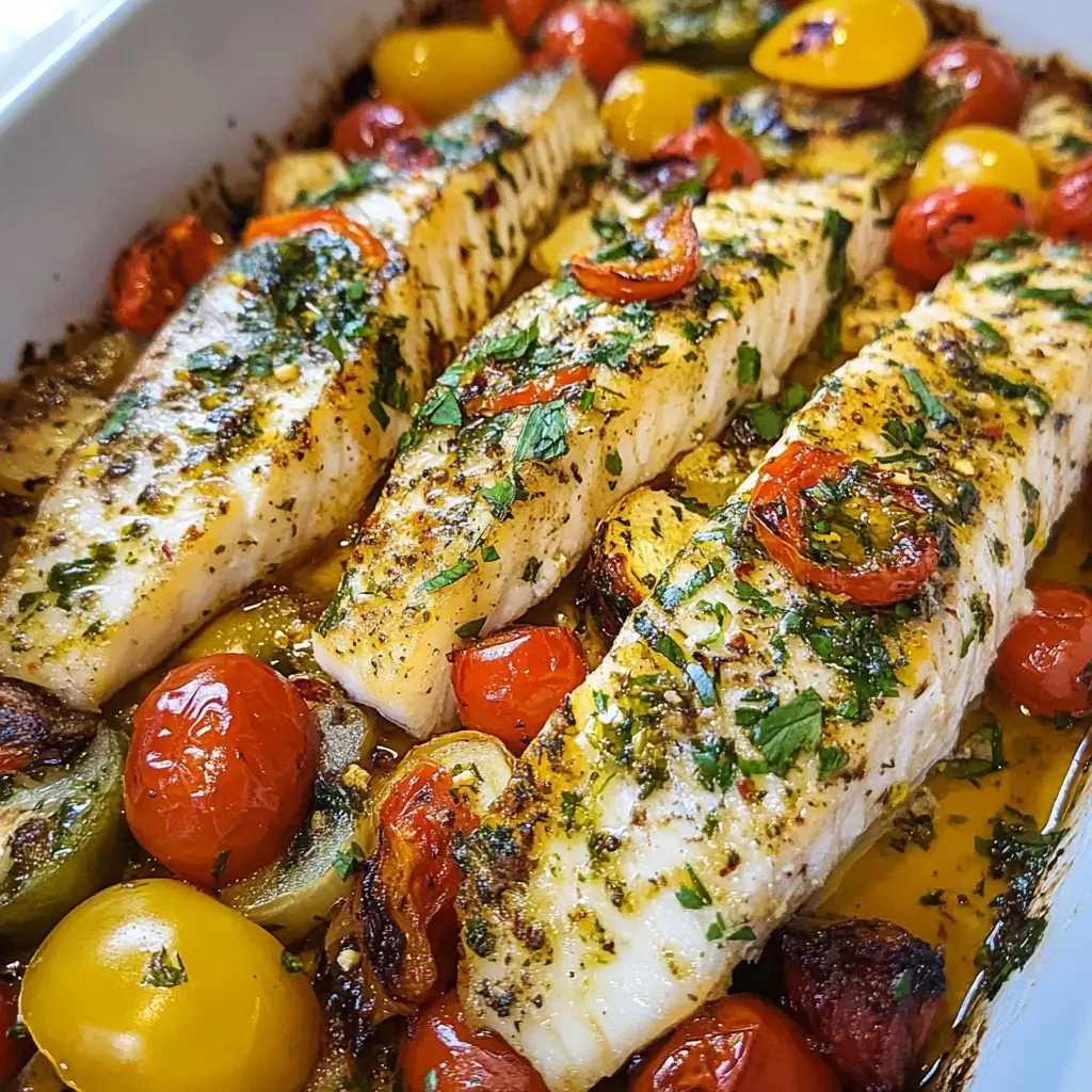 Easy Mediterranean Baked Fish Recipe - My Tasteful Recipes