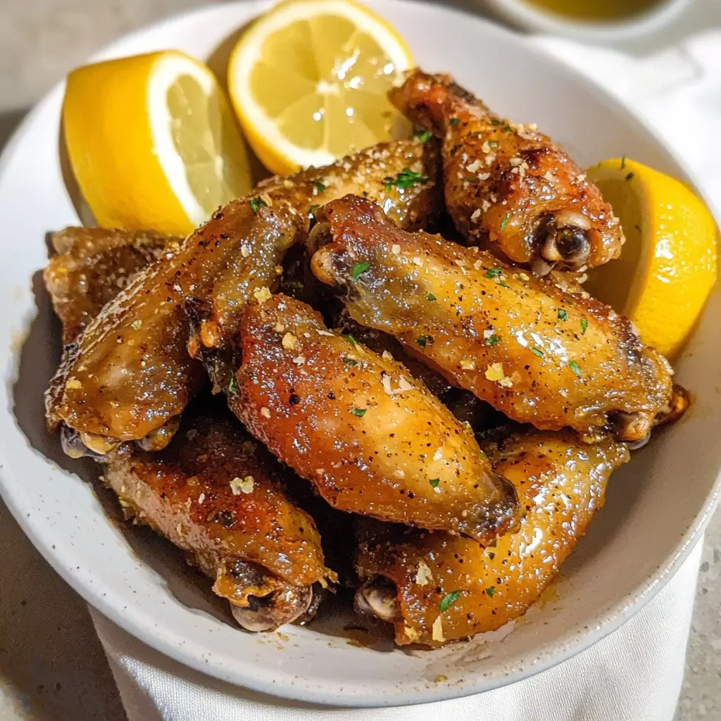 Honey Lemon Pepper Wings Recipe - My Tasteful Recipes