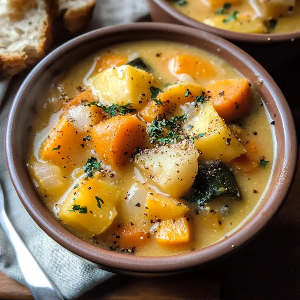 Rustic Roasted Winter Vegetable Chowder Recipe - My Tasteful Recipes