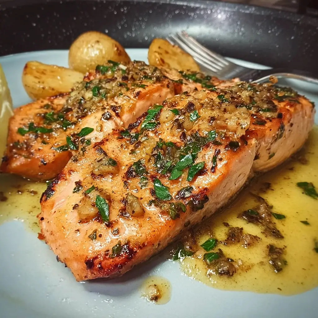 Baked Salmon with Garlic Dijon Recipe - My Tasteful Recipes
