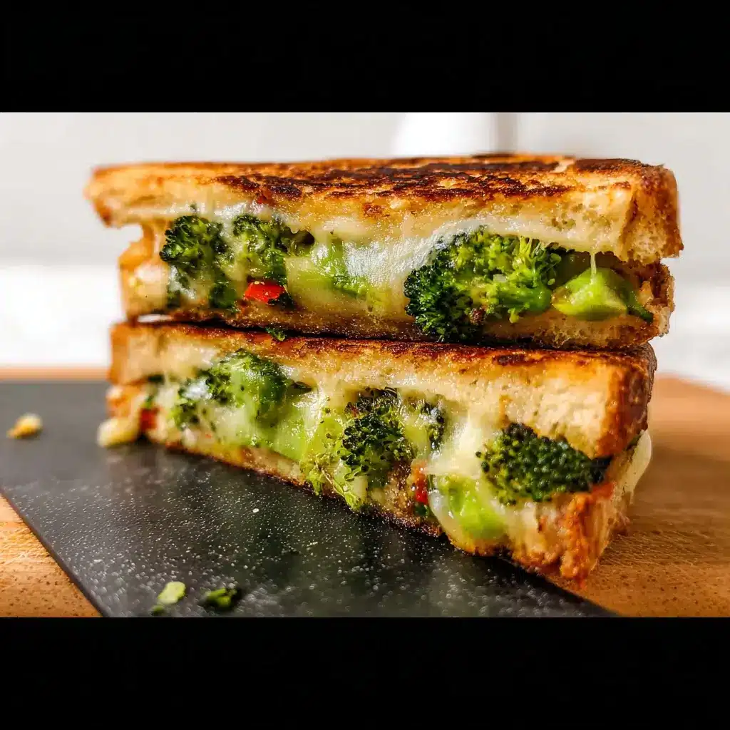Roasted Broccoli Grilled Cheese Sandwich Recipe - My Tasteful Recipes