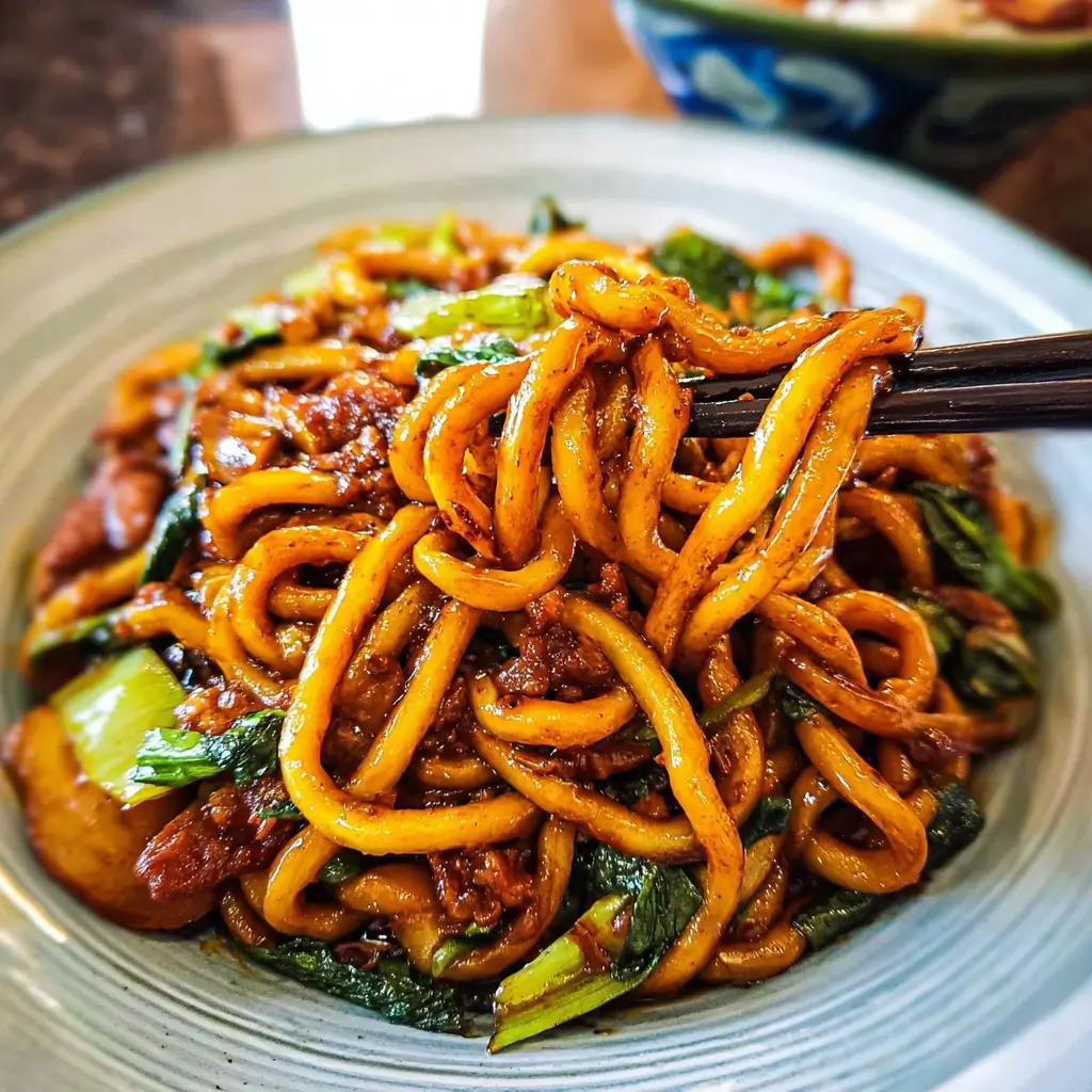 Stir-Fried Udon Noodles Recipe - My Tasteful Recipes