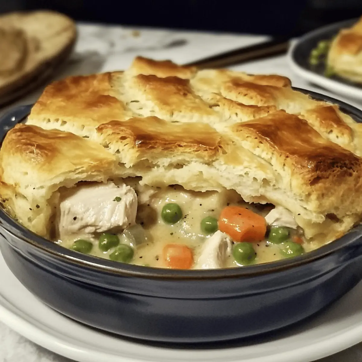 Easy Turkey Pot Pie With Biscuit Crust Recipe That Feels Like Home - My ...