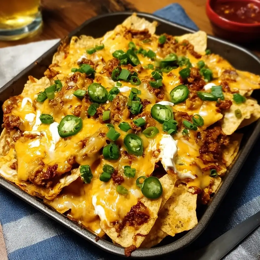 Chili Cheese Nachos Recipe - My Tasteful Recipes
