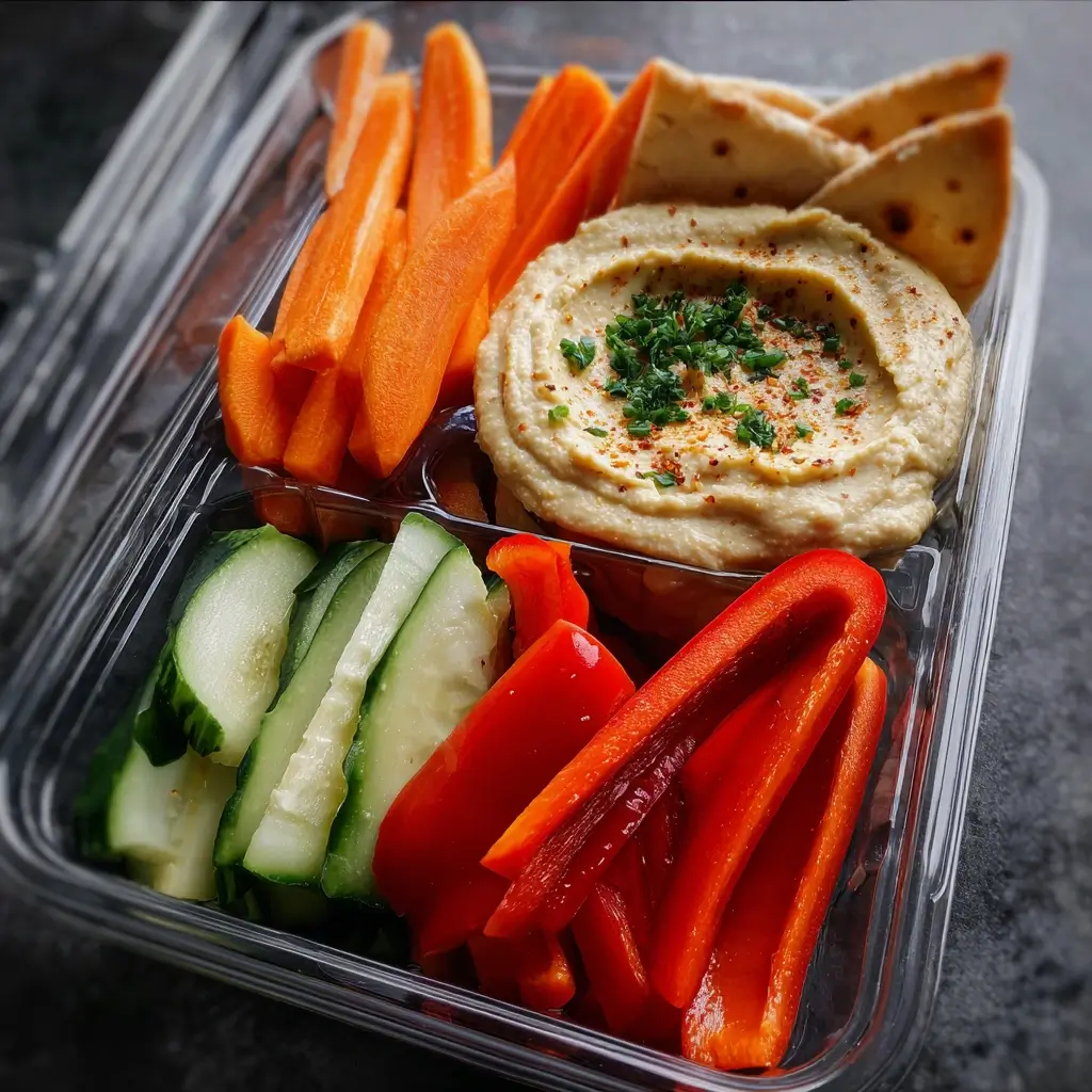 Hummus & Veggie Dipper Box Recipe - My Tasteful Recipes