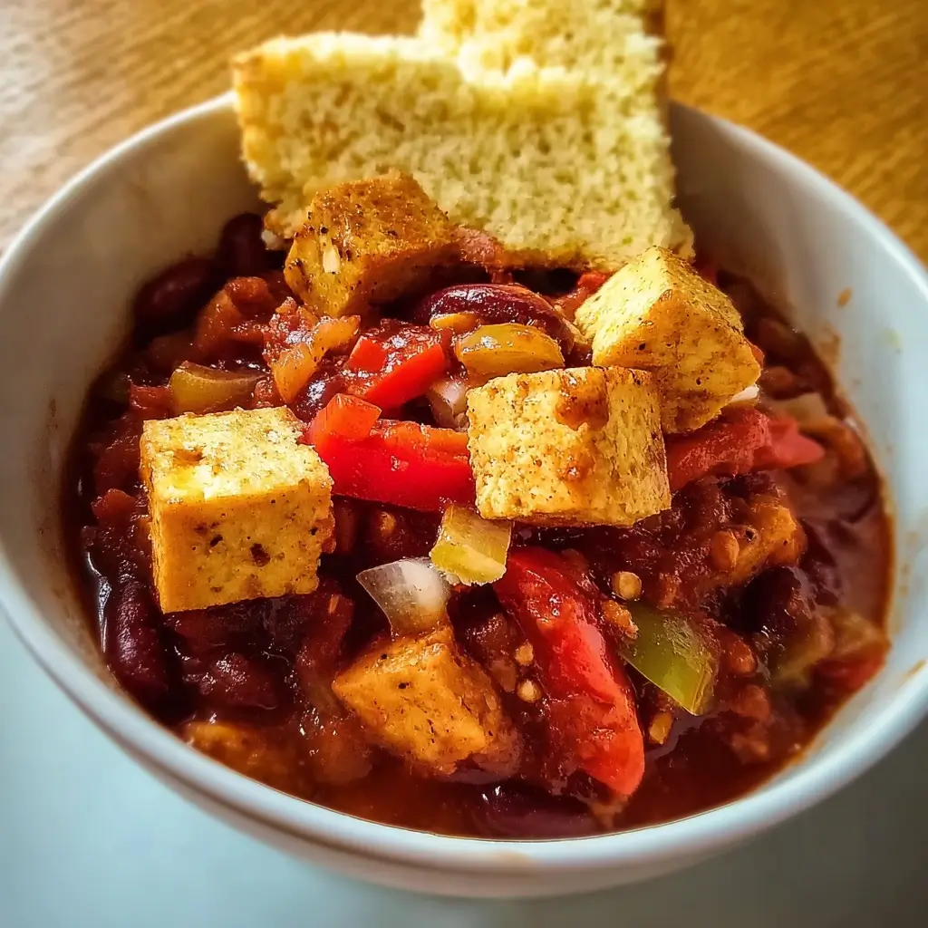 Hearty Tofu Chili Recipe - My Tasteful Recipes