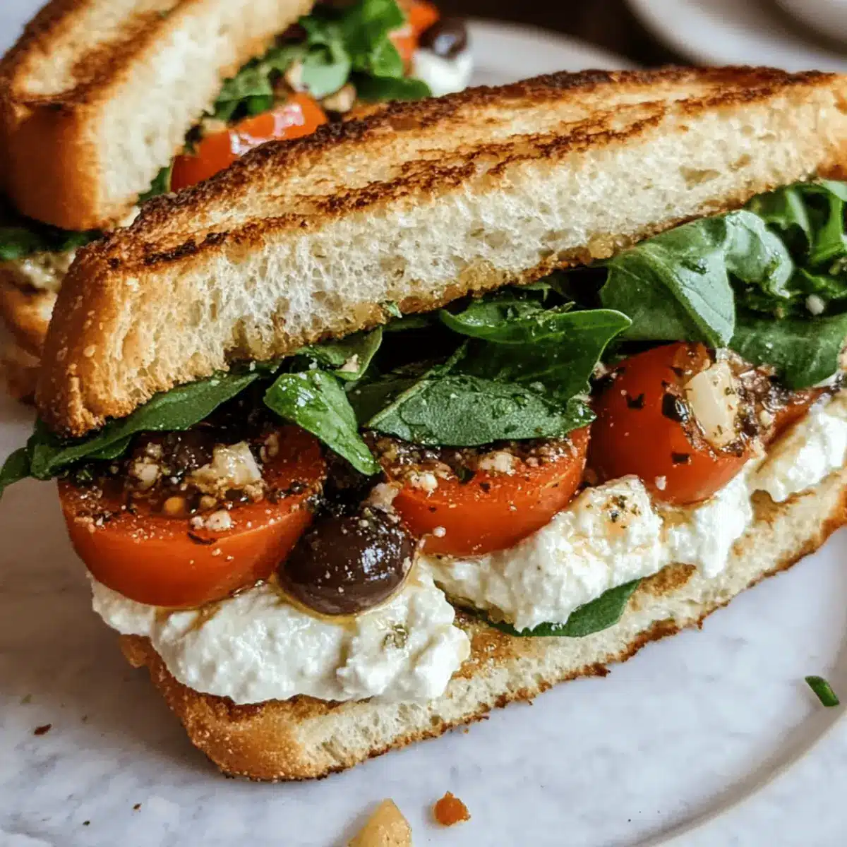 Easy Mediterranean Goat Cheese Sandwich with Luscious Herbed Mayo - My ...