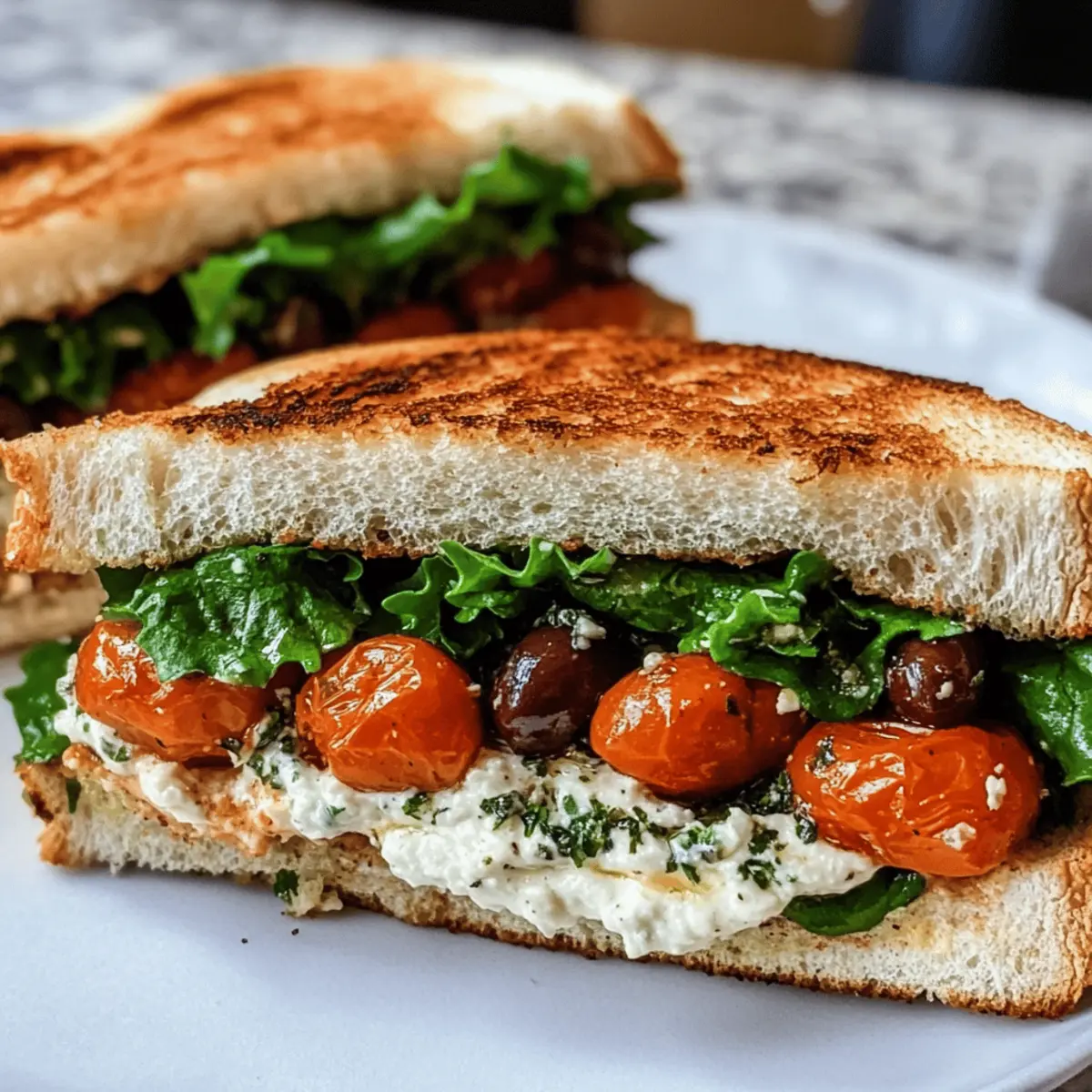 Easy Mediterranean Goat Cheese Sandwich with Luscious Herbed Mayo - My ...