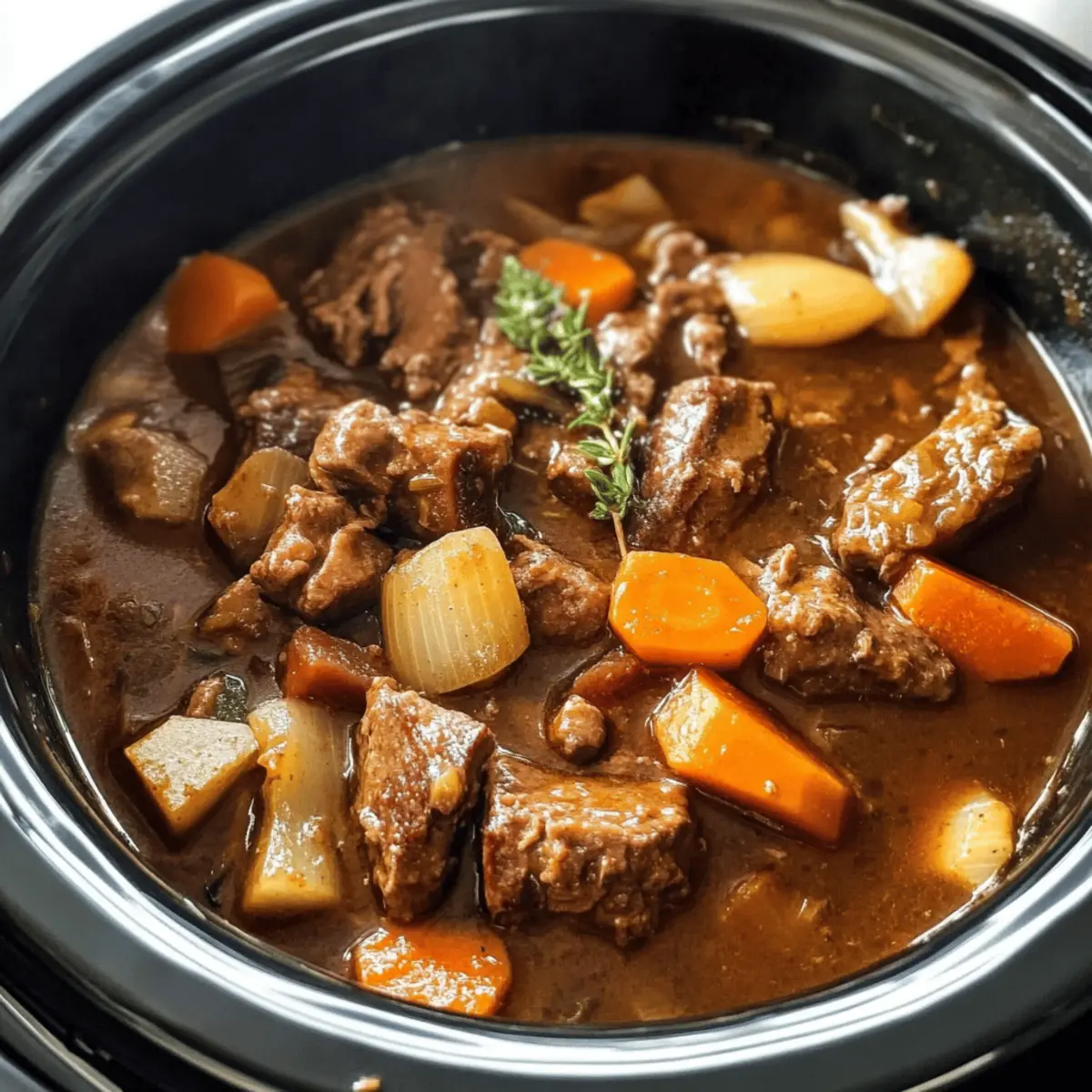 Easy Slow Cooker Beef Stew With Onion Soup Mix That Melts In Your Mouth ...