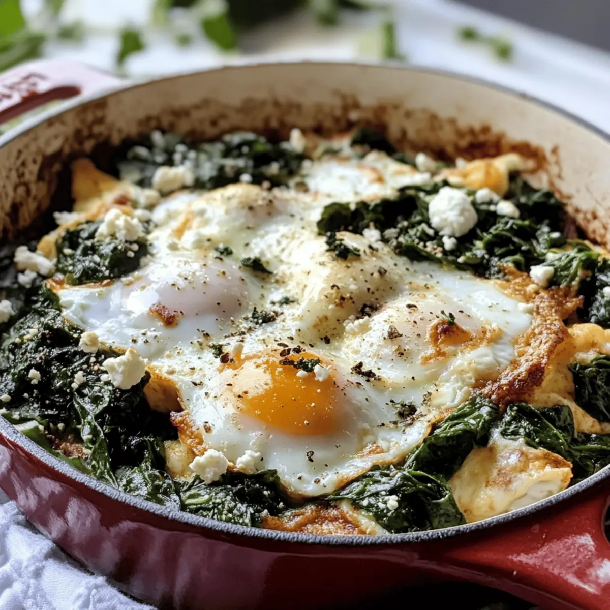 Easy Spinach & Feta Breakfast Egg Skillet: Your New Morning Favorite ...