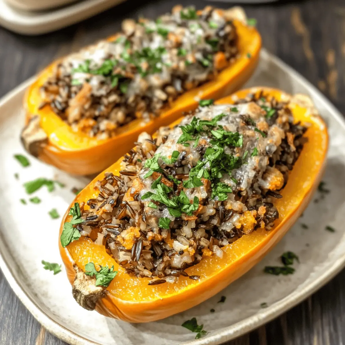 Easy Stuffed Butternut Squash with Wild Rice for Cozy Dinners - My ...