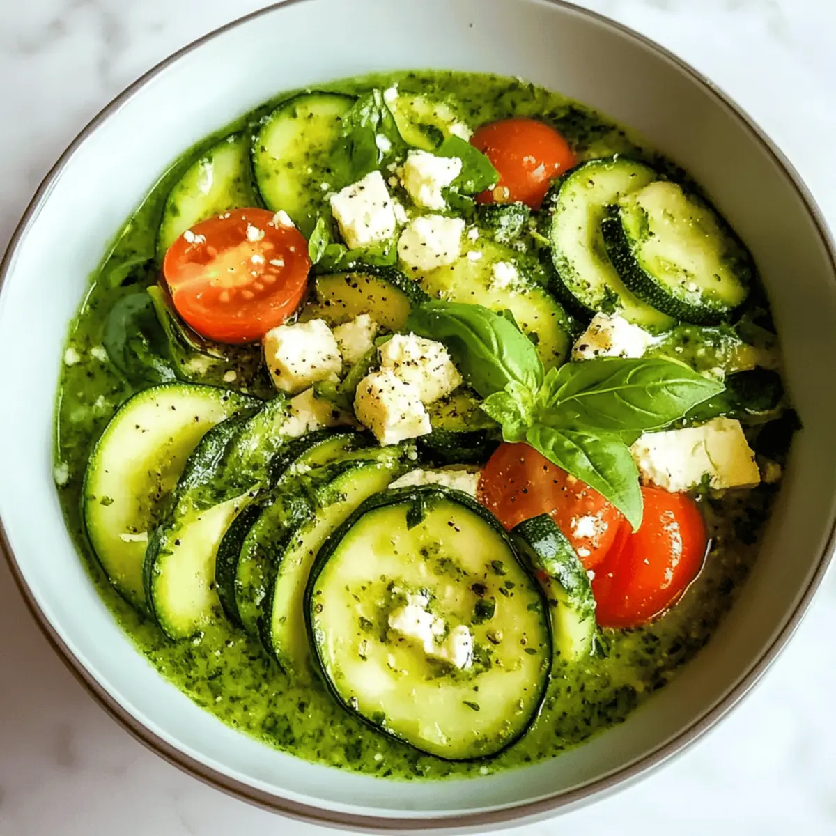 Easy Zucchini Tomato Feta Salad with a Refreshing Twist - My Tasteful Recipes