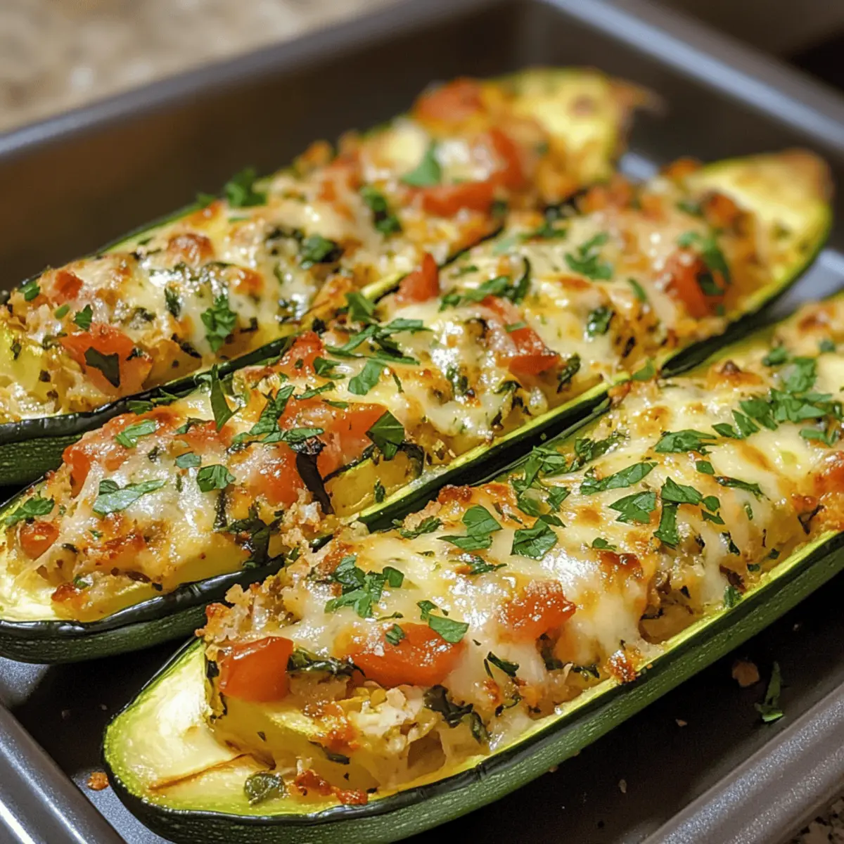 Easy Baked Stuffed Zucchini Boats That Will Wow Your Tastebuds - My ...