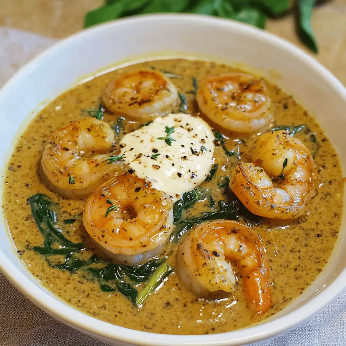 Tagcreamy Garlic Shrimp With Spinachfeed