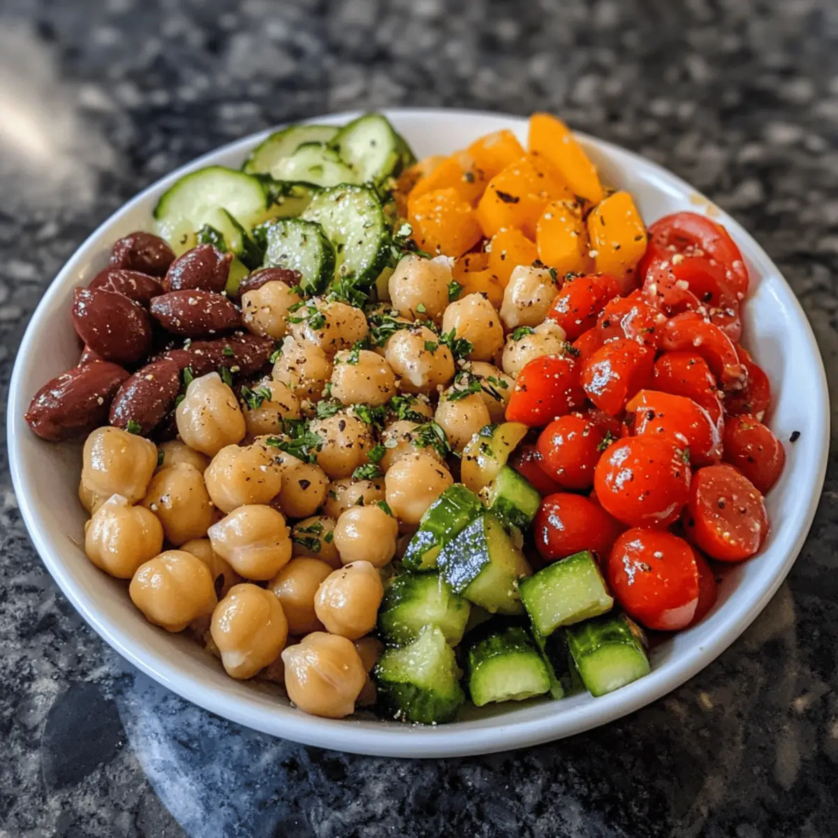 Easy Mediterranean Chickpea & Veggie Bowl for Bold, Fresh Flavor - My ...