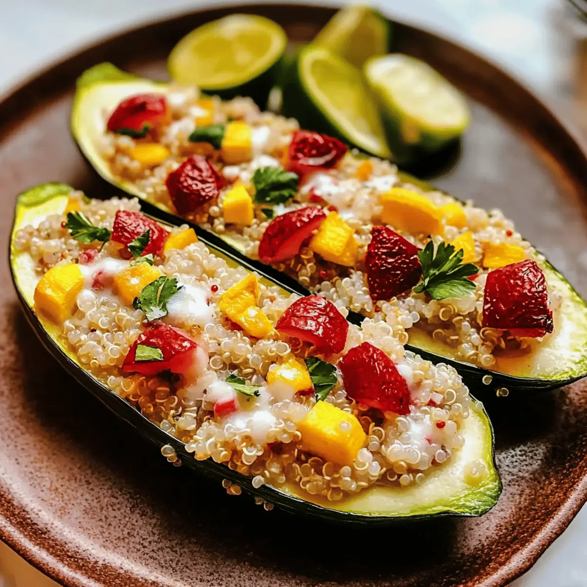 Easy Stuffed Zucchini Boats with Quinoa and Vegetables You’ll Love - My ...