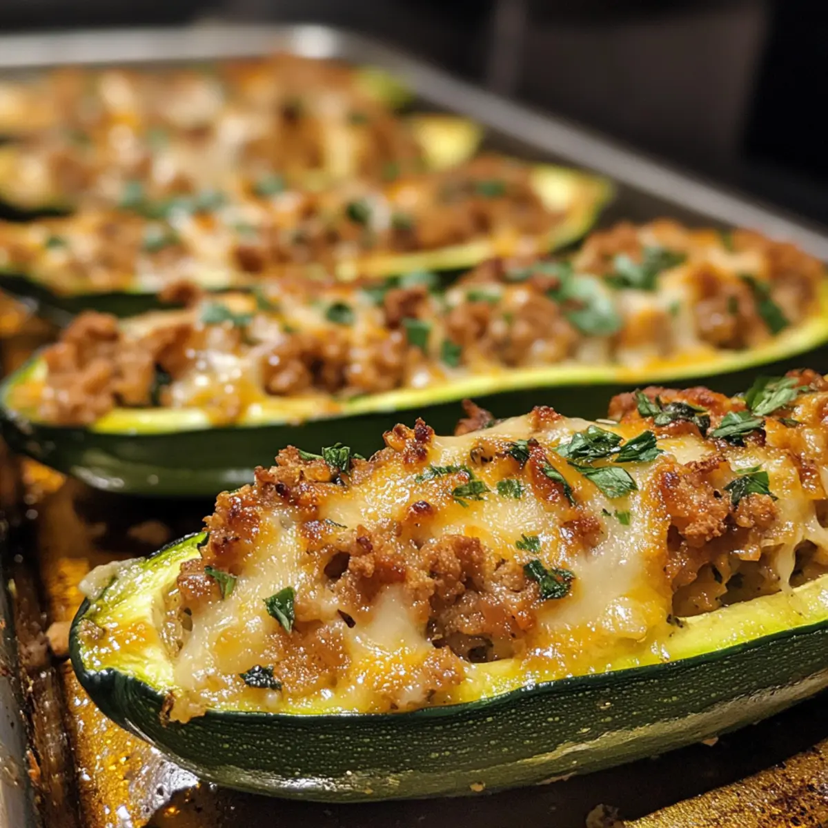 Easy Stuffed Zucchini Boats Loaded with Bold, Savory Flavors - My ...