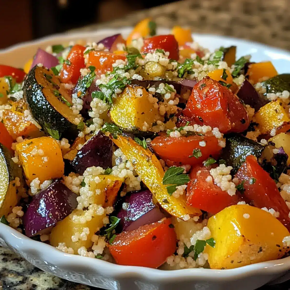 Easy Roasted Vegetable & Couscous Salad Bursting with Flavor - My ...