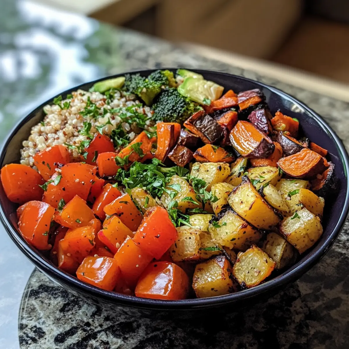 Easy Quinoa & Roasted Veggie Bowl Packed with Bold Flavors - My ...