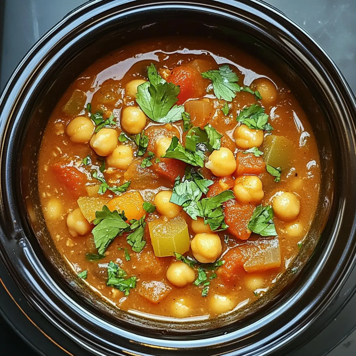 Easy Slow Cooker Moroccan Chickpea Stew Bursting With Bold Flavors - My ...