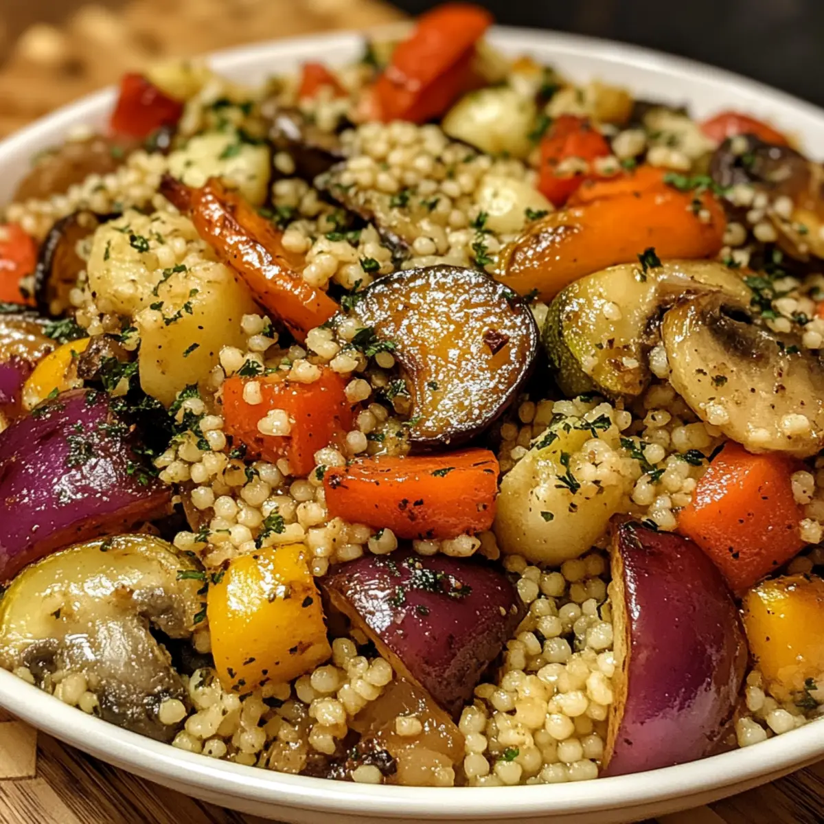 Easy Garlic Roasted Vegetable Couscous Platter Recipe You’ll Love - My ...