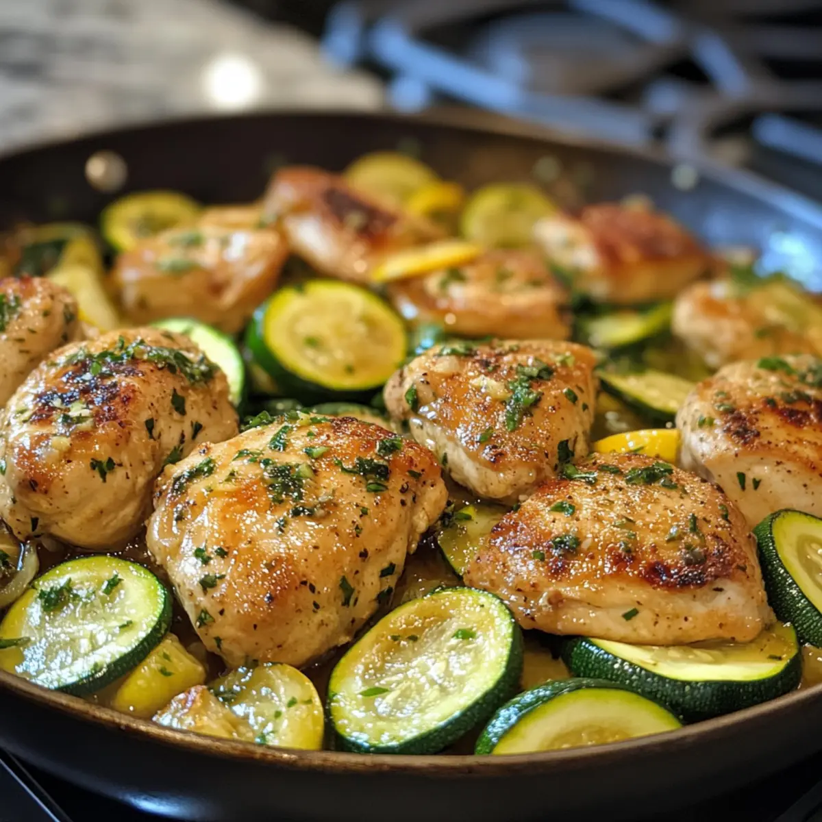 Easy One-Pan Lemon Garlic Chicken & Zucchini for Busy Nights - My ...