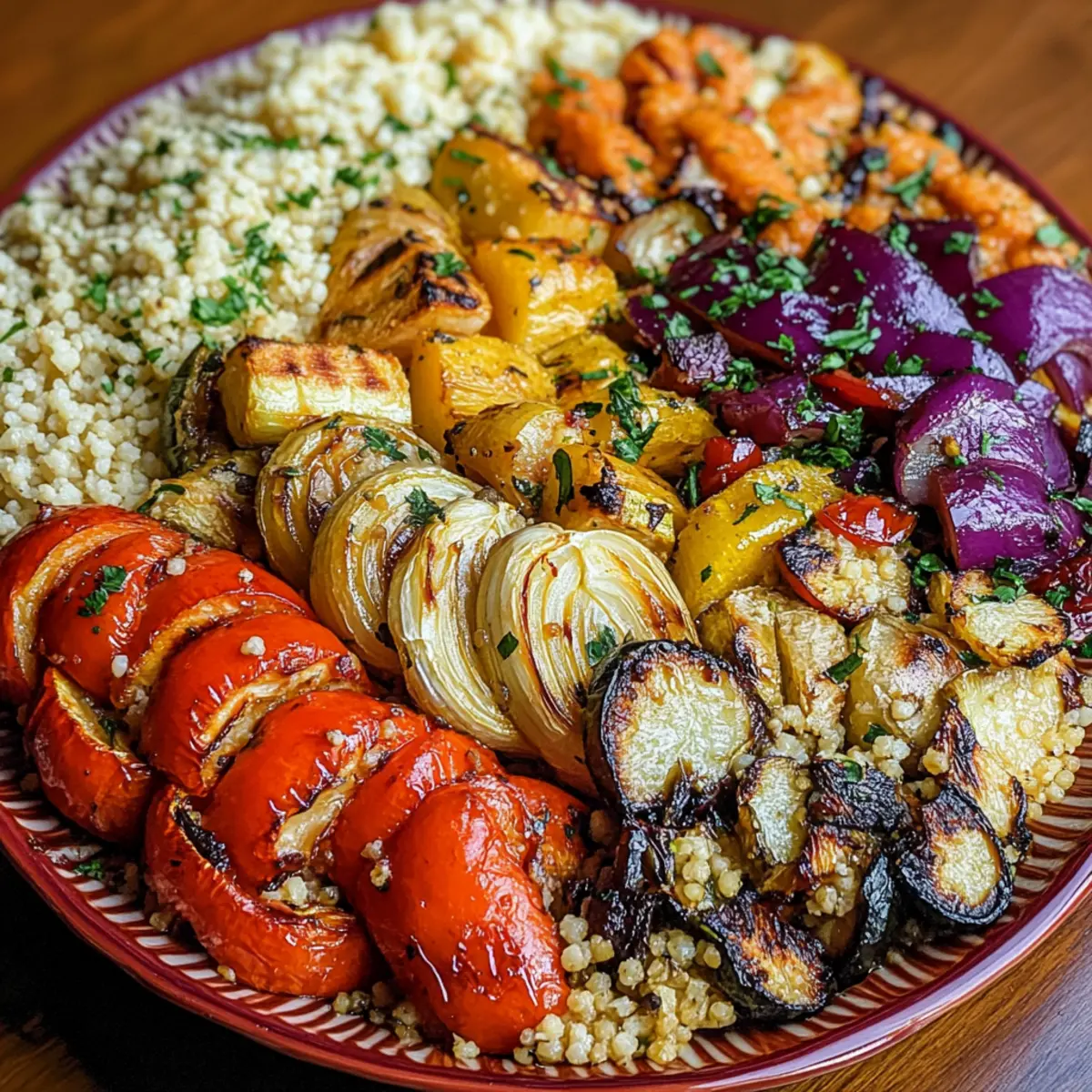 Easy Garlic Roasted Vegetable Couscous Platter Recipe You’ll Love - My ...